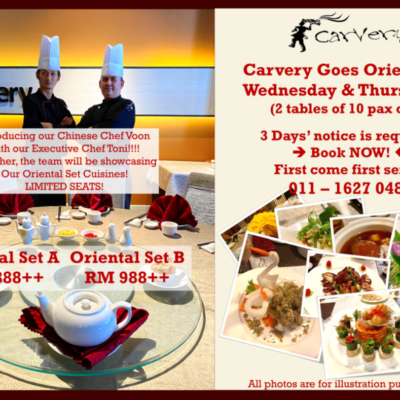 Promotions | .:: CARVERY KUCHING RESTAURANT