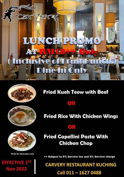 Lunch Promo | .:: CARVERY KUCHING RESTAURANT